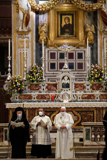 Masked Pope, Faith Leaders Pray For Peace And Pandemic's End