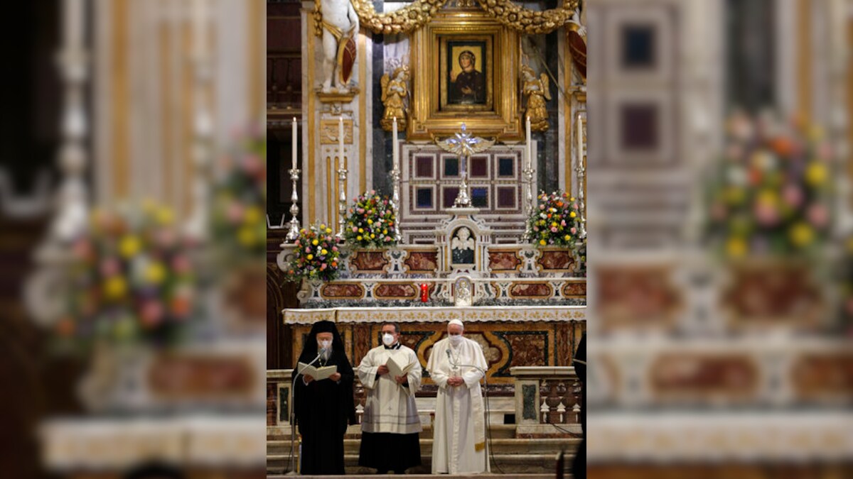 Masked Pope, Faith Leaders Pray For Peace And Pandemic's End - News18