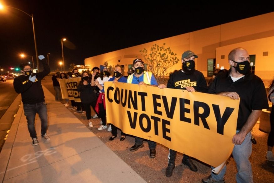In Photos: Protesters Want US Election Officials to 'Count Every Vote ...