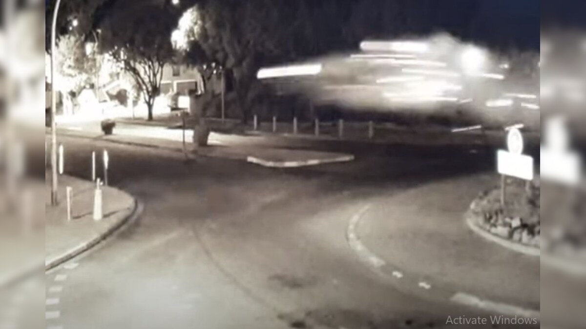 WATCH: Speeding Car Hits a Roundabout, Flies Through the Air Before ...
