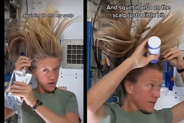 Watch: This How Astronauts Wash Their Hair with Shampoo in Space - News18