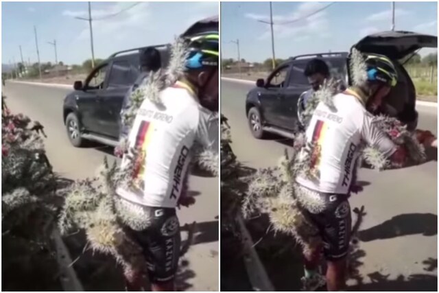 Bicycle Race Ends Badly for Participant after He Crash Lands into ...