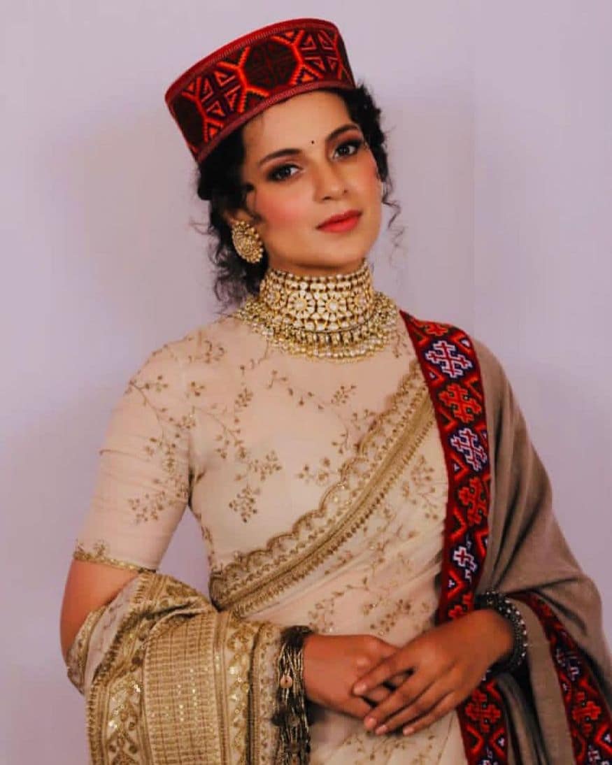 Wrapped in 'Pahadi' Attire, Kangana Ranaut Grooves to Folk 'Kangari ...
