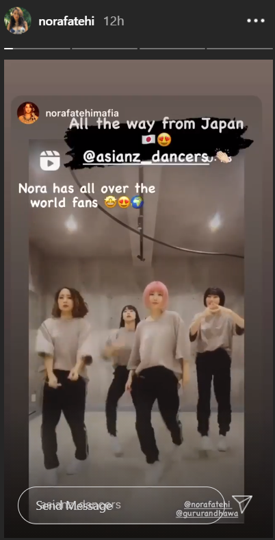 Nora Fatehi Shares Video of Japanese Fans Dancing to Her Song 'Naach ...