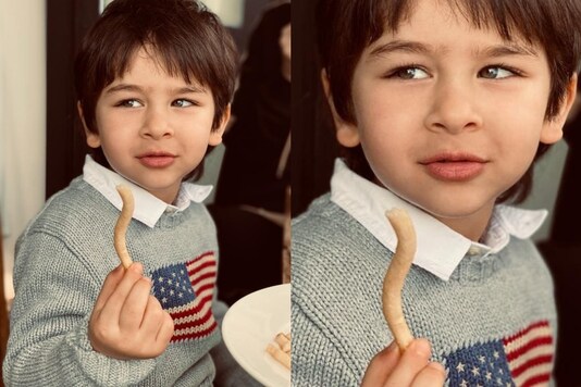 Taimur Ali Khan Looks Cute as a Button as He Gets Snapped Outside His ...