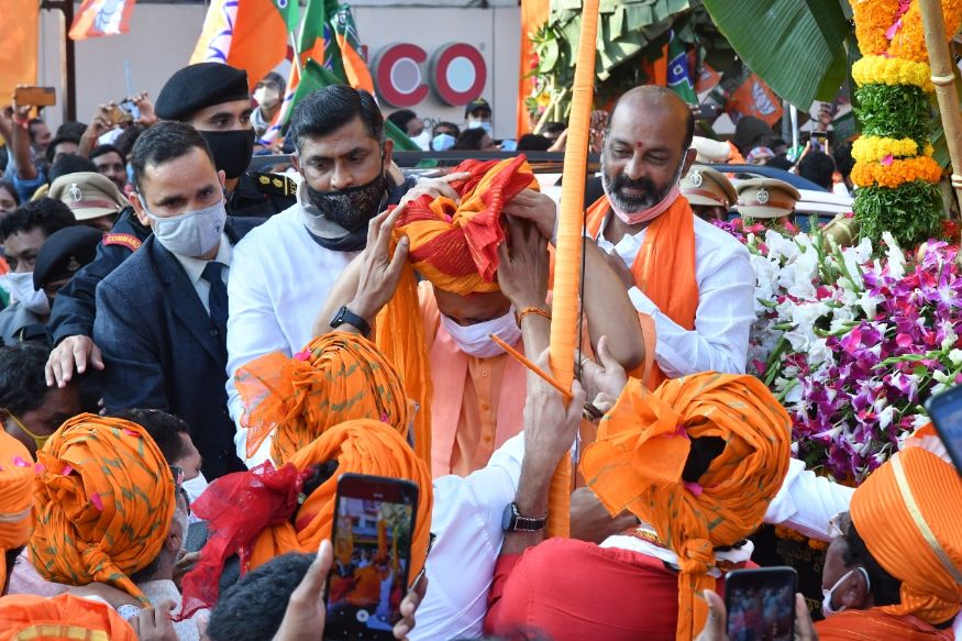 GHMC Polls: Yodi Adityanath Campaigns for BJP in Hyderabad - News18 GHMC Polls: Yodi Adityanath Campaigns for BJP in Hyderabad - News18