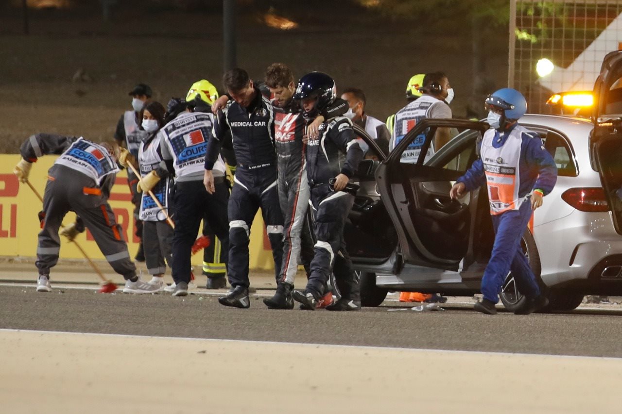 Formula One: Romain Grosjean Survives Horrific Crash At Bahrain GP, See ...