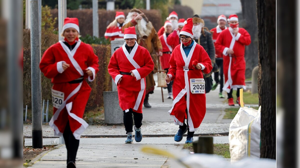 Social Distancing And Protocols in Place, German Santas Race to Keep ...