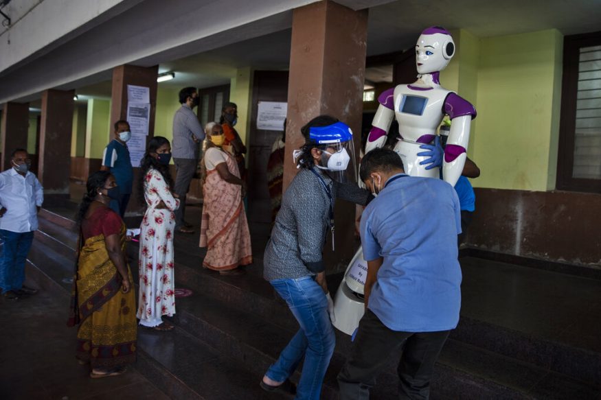 Kerala Local Body Polls 2020: Robot Assists Voters at Polling Booth ...