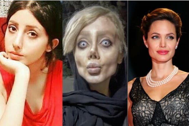 Iranian Teenager Who Morphed Her Photos to Look like 'Zombie' Angelina ...