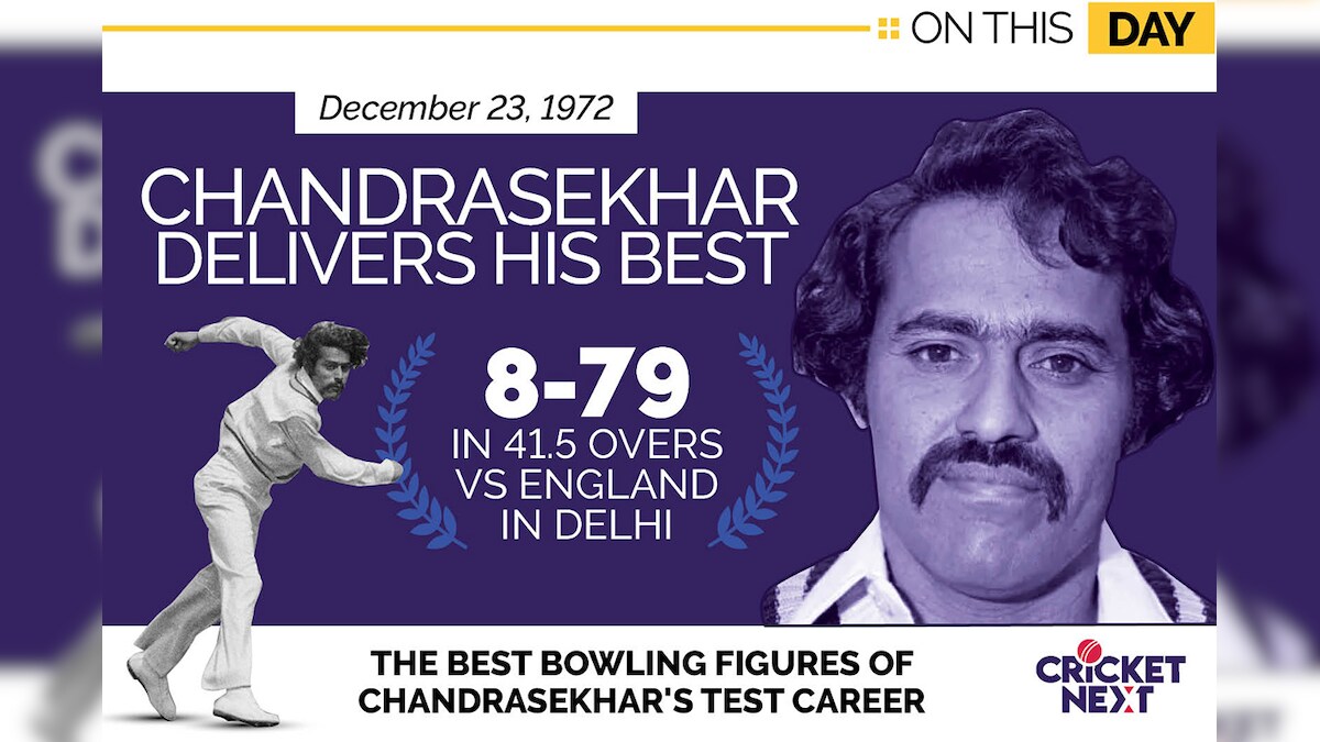 On This Day, December 23 1972 - BS Chandrasekhar Delivers His Best ...