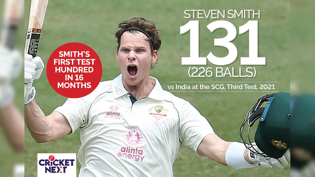 Positive Intent Helps Steve Smith Record First Test Hundred in 16 ...
