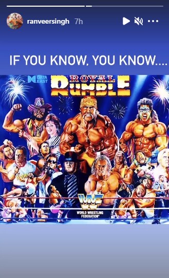 WWE Fan Ranveer Singh Shows His Excitement for Royal Rumble Main Event ...