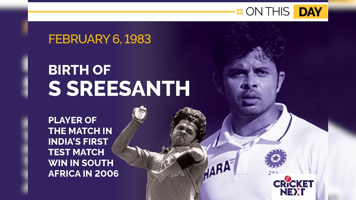 On This Day: February 6, 1983 - Birth of India Fast Bowler S Sreesanth ...