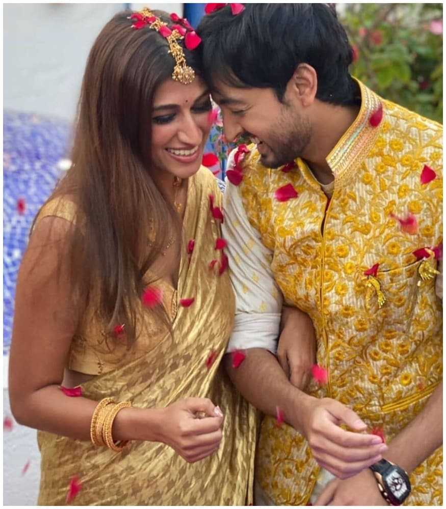 Stars Attend Padmini Kolhapure's Son Priyaank Sharma's Wedding Bash ...