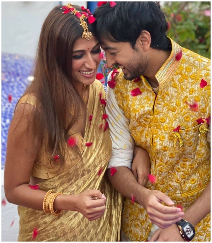 Stars Attend Padmini Kolhapure's Son Priyaank Sharma's Wedding Bash ...