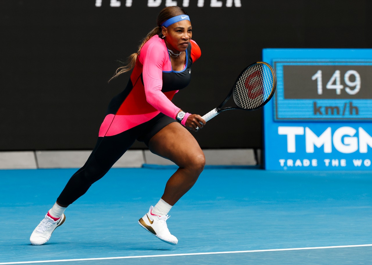Serena Williams Stuns In One Legged Catsuit At Australian Open In