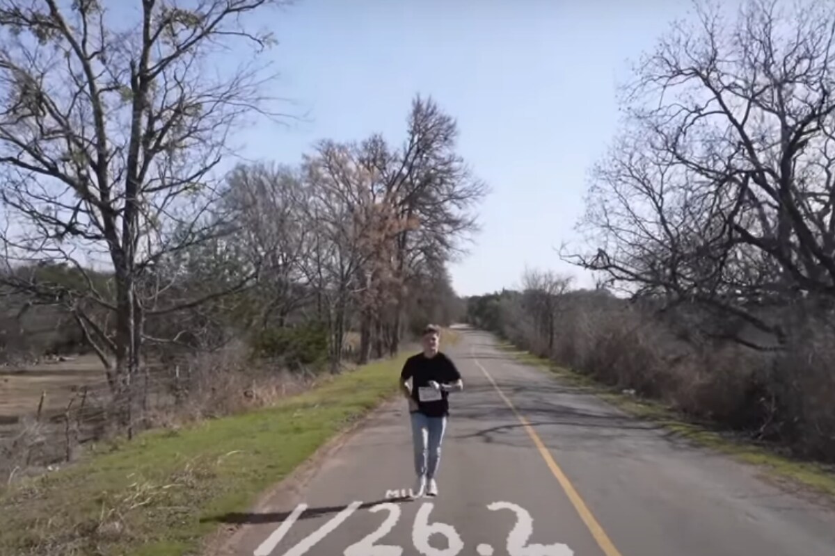 WATCH: YouTuber Takes up a Bizarre Challenge, Runs 42km Marathon in ...