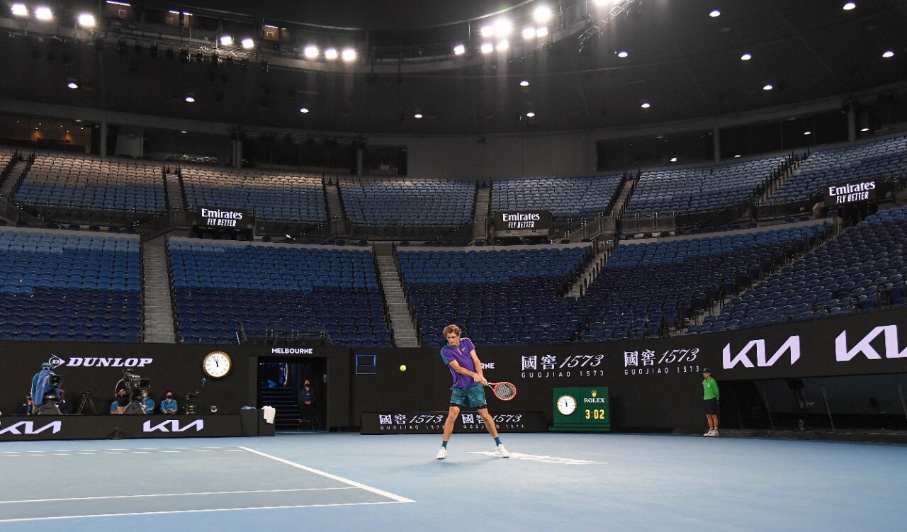 Australian Open 2021: Play Goes on Sans Fans in Stands | In Pics - News18