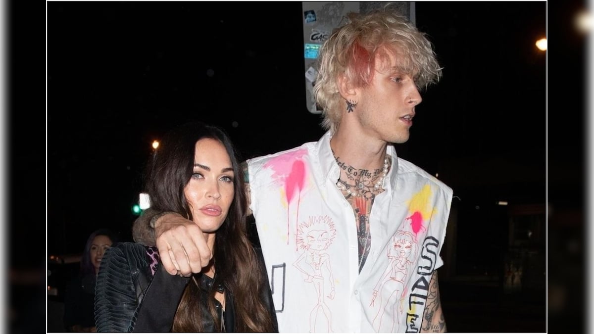 Machine Gun Kelly Wears Girlfriend Megan Fox's Blood Drop Around His ...