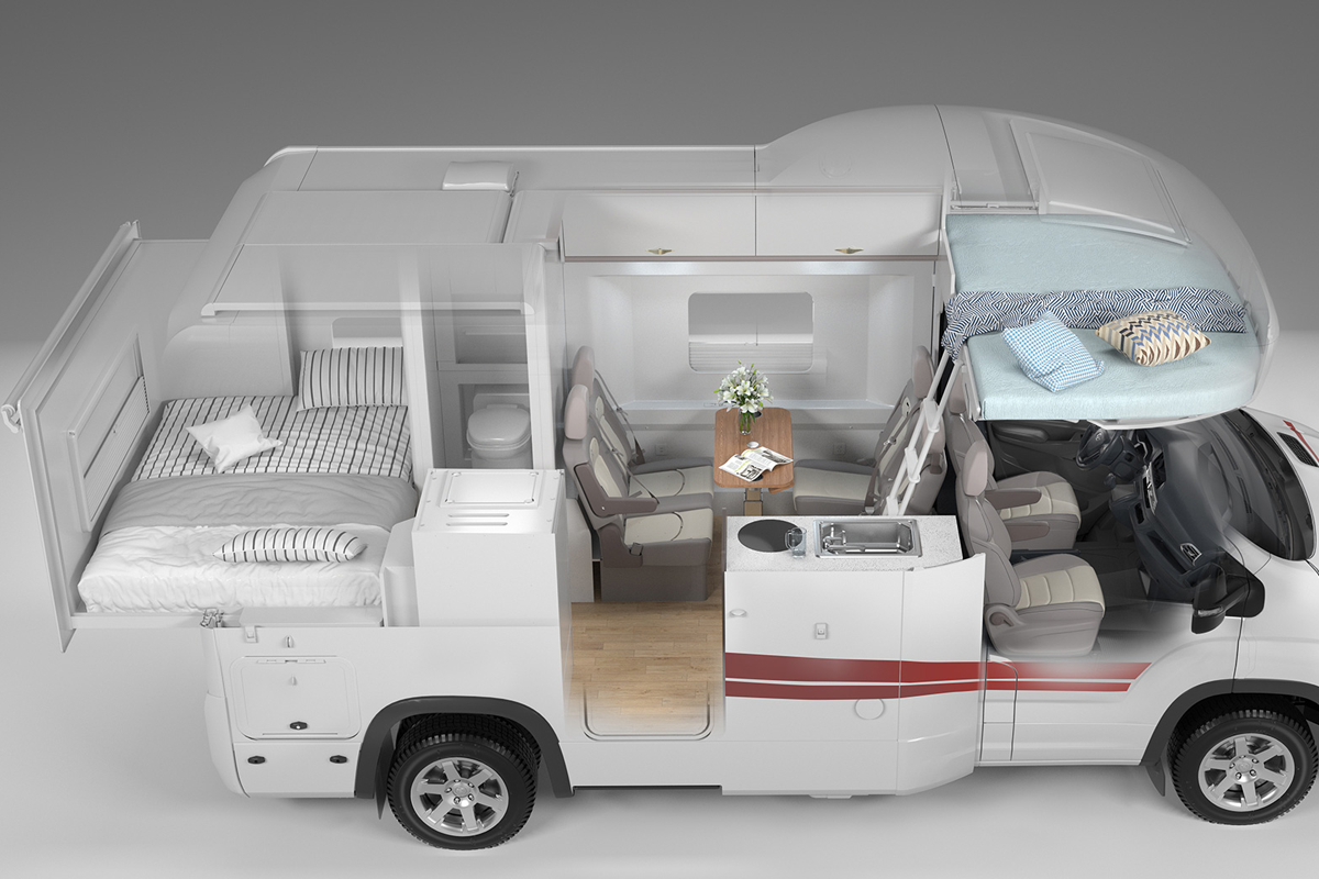 In Pics: SAIC Maxus Life Home V90 Villa Edition RV, A Two-Storey Luxury ...