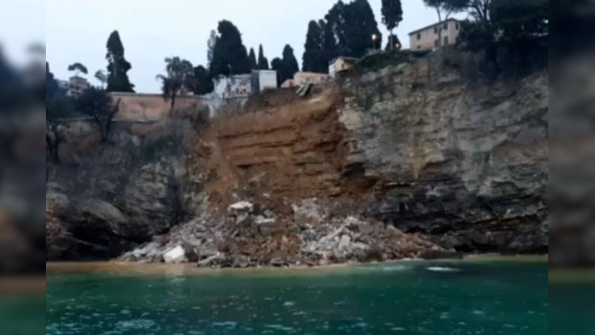 Italian Cemetery Cracks Open after Landslide, Hundreds of Coffins ...