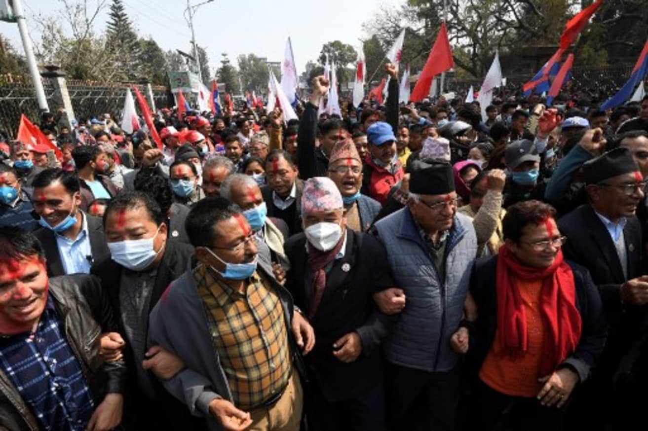 In Pics: Supporters Take Part In 'Victory' Rally After Nepal Supreme ...