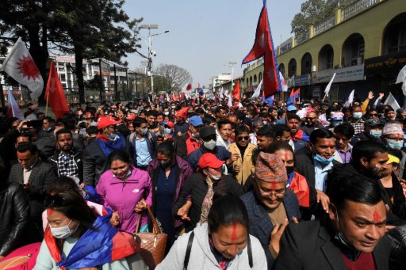 In Pics: Supporters Take Part In 'Victory' Rally After Nepal Supreme ...
