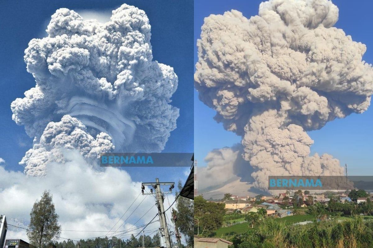 In Photos: Mount Sinabung Volcano Erupts in Indonesia Spewing Hot Ashes ...