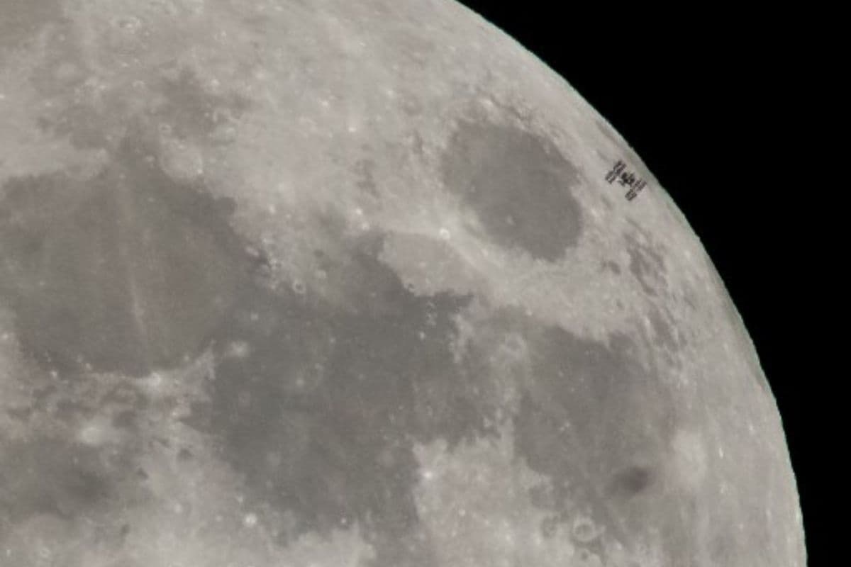In Photos: Photographer Captures Rare Moment of ISS Crossing the Moon ...
