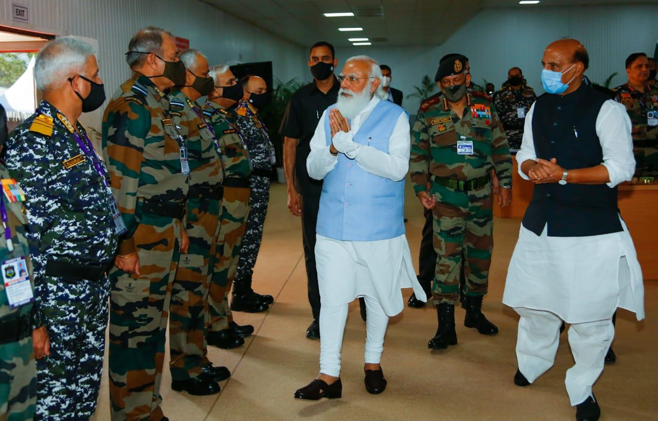 PM Modi In Kevadia For Military Commanders Conference With Top Brass of ...