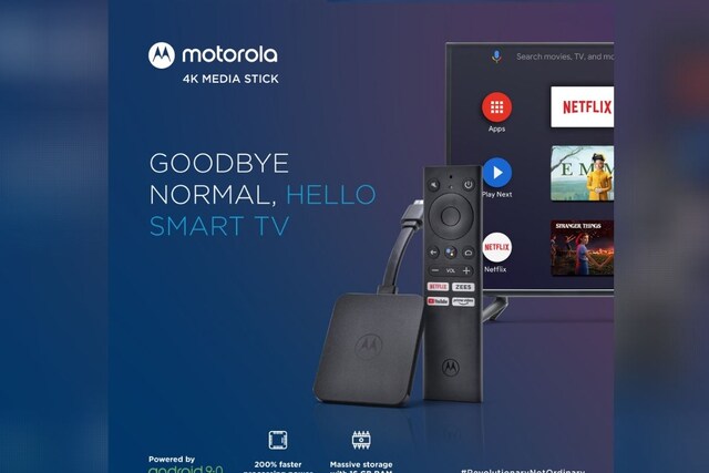 Motorola 4K Android TV Stick With Built-in Chromecast Launched in India ...