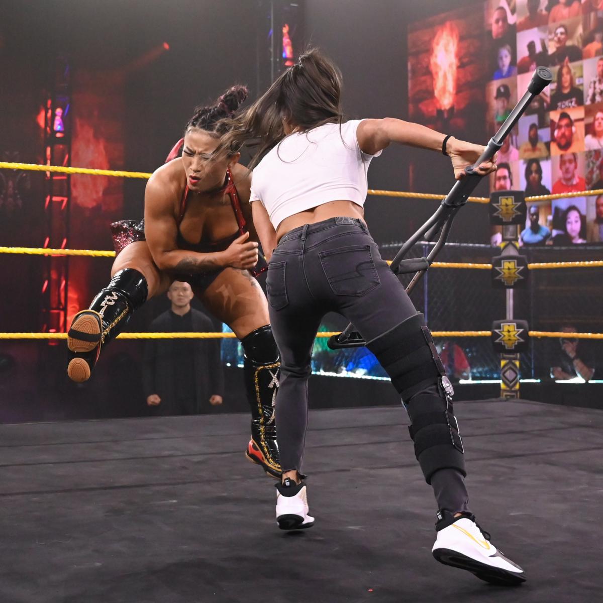 IN PICS | WWE NXT Results: Io Shirai and Finn Balor Successfully Defend ...