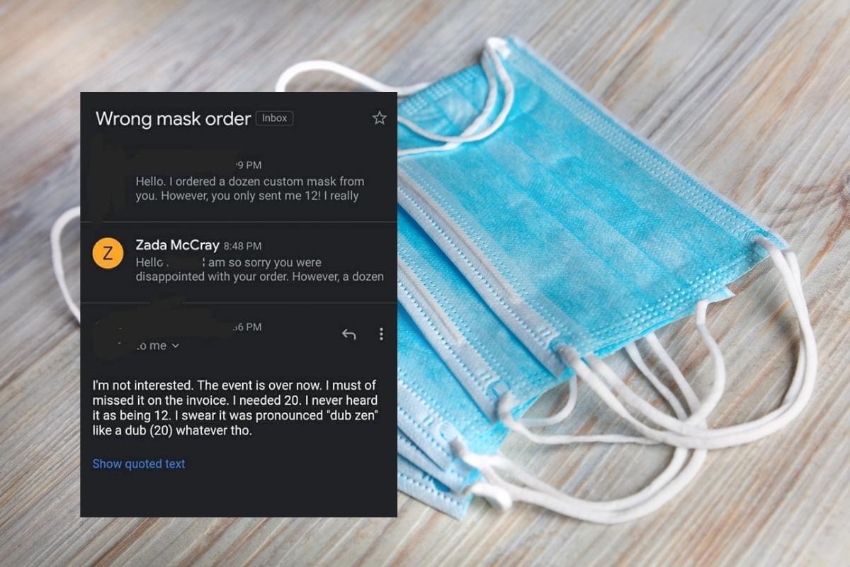 How Much is a Dozen? Customer Wanted a Refund For 'Only Receiving 12 Masks'