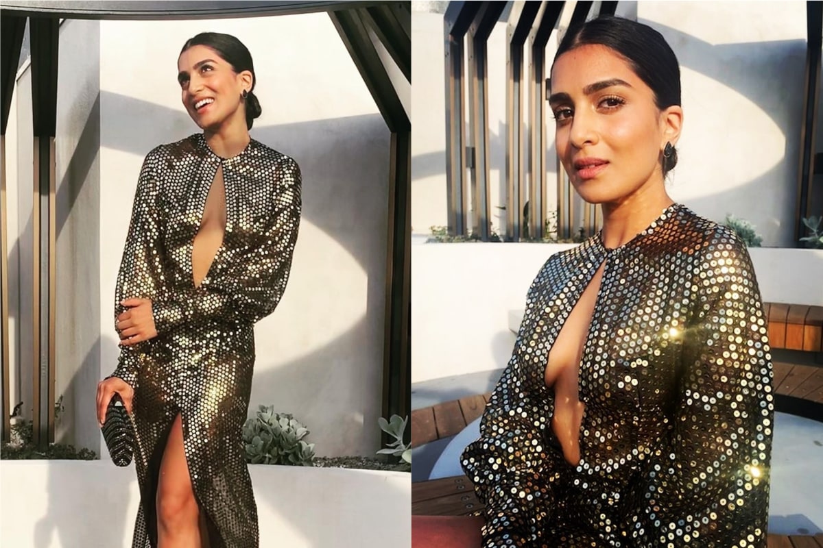 Pallavi Sharda's Deep Plunging Neckline In Shimmery Gown Will Leave You ...