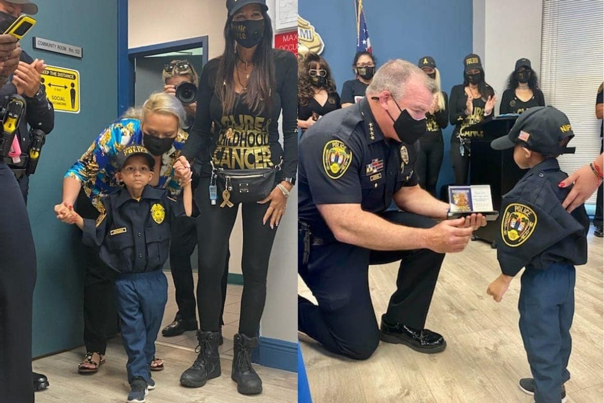 North Miami Cops Make Five-year-old Boy Fighting Cancer 'Youngest ...