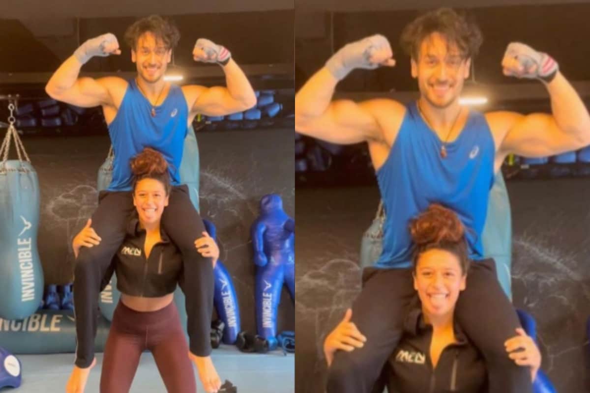 Tiger Shroff's Sister Krishna Lifts Him on Her Shoulders As He Flexes ...