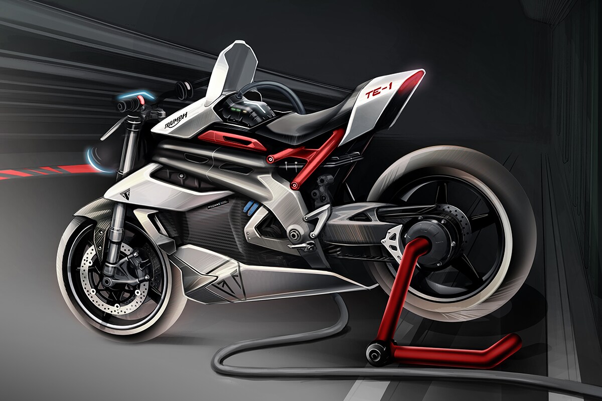 In Pics: Triumph TE-1 Electric Prototype Sketches Unveiled, See ...