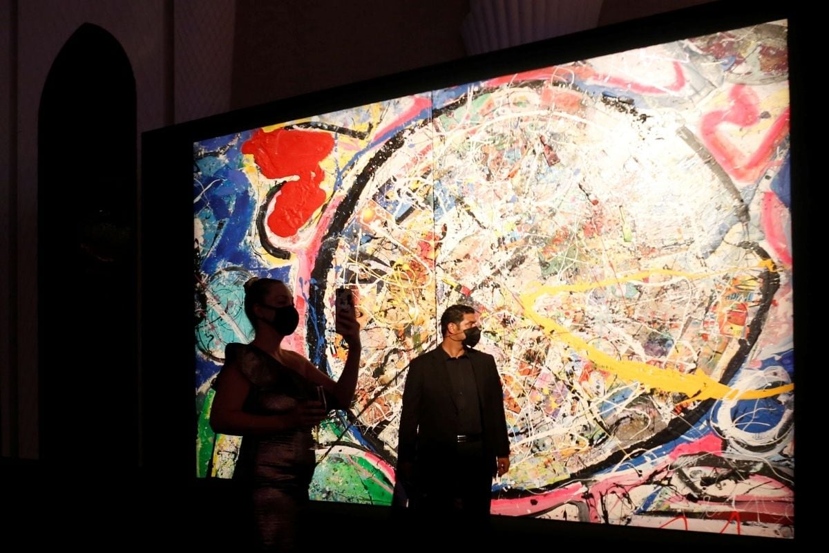In Photos: World's Largest Canvas Painting Fetches $62 Million in Dubai ...