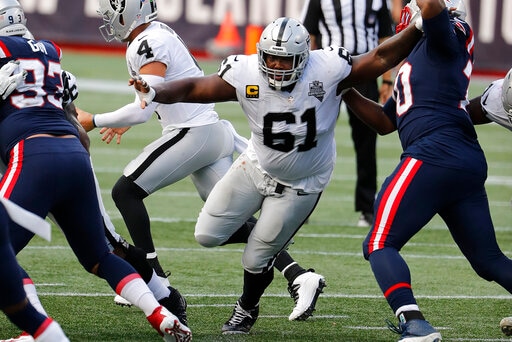 AP Source: Raiders Releasing Star C Rodney Hudson