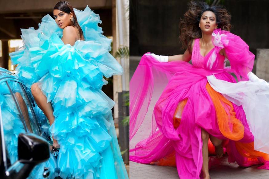 Nia Sharma Makes A Splash In Her Colourful Gowns, See The Diva's Bold ...