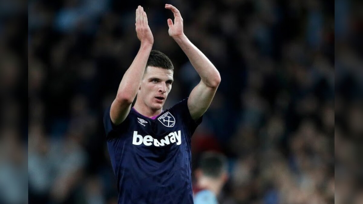 West Ham United's Declan Rice Sidelined with Knee Ligament Injury - News18