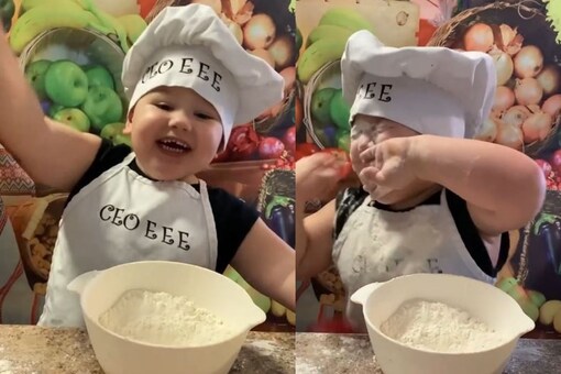 WATCH: Toddler's Failed Baking Attempt in Hilarious Viral Video Will ...