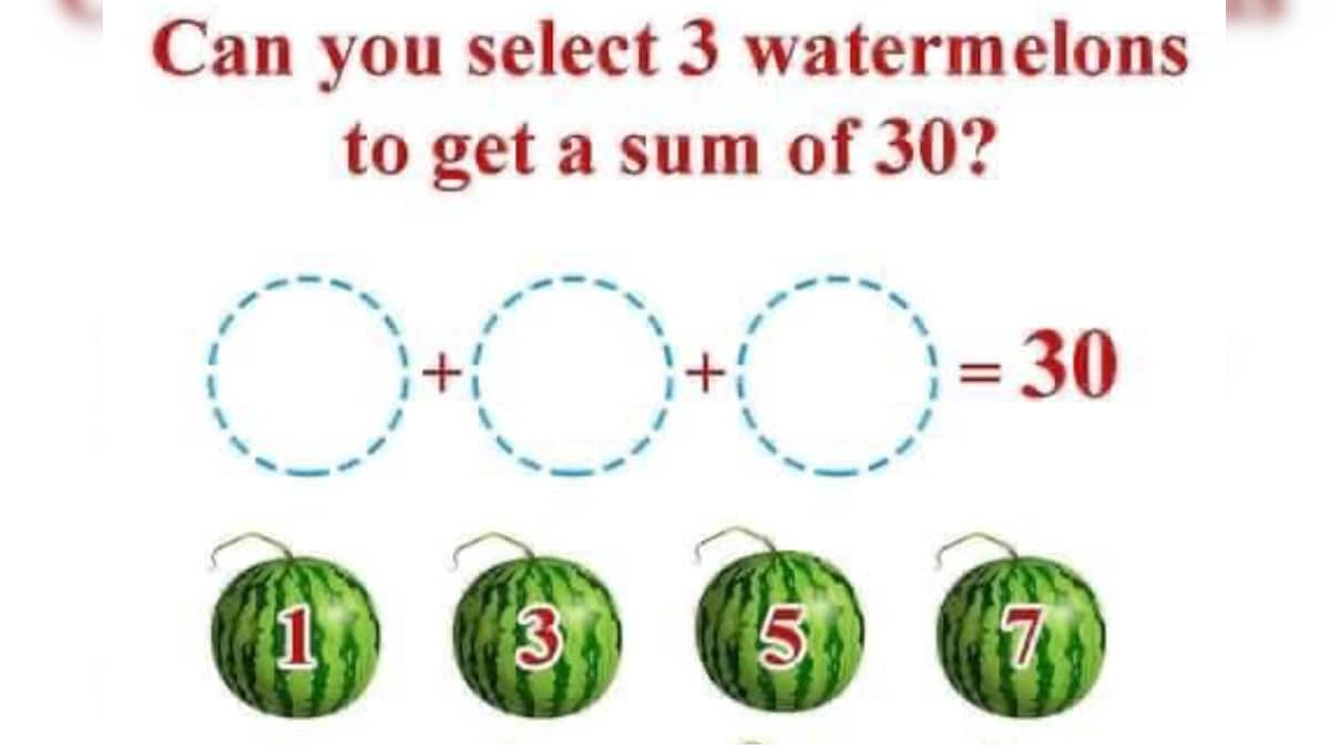Viral Watermelon Math Puzzle Leaves Netizens Scratching Their Heads ...