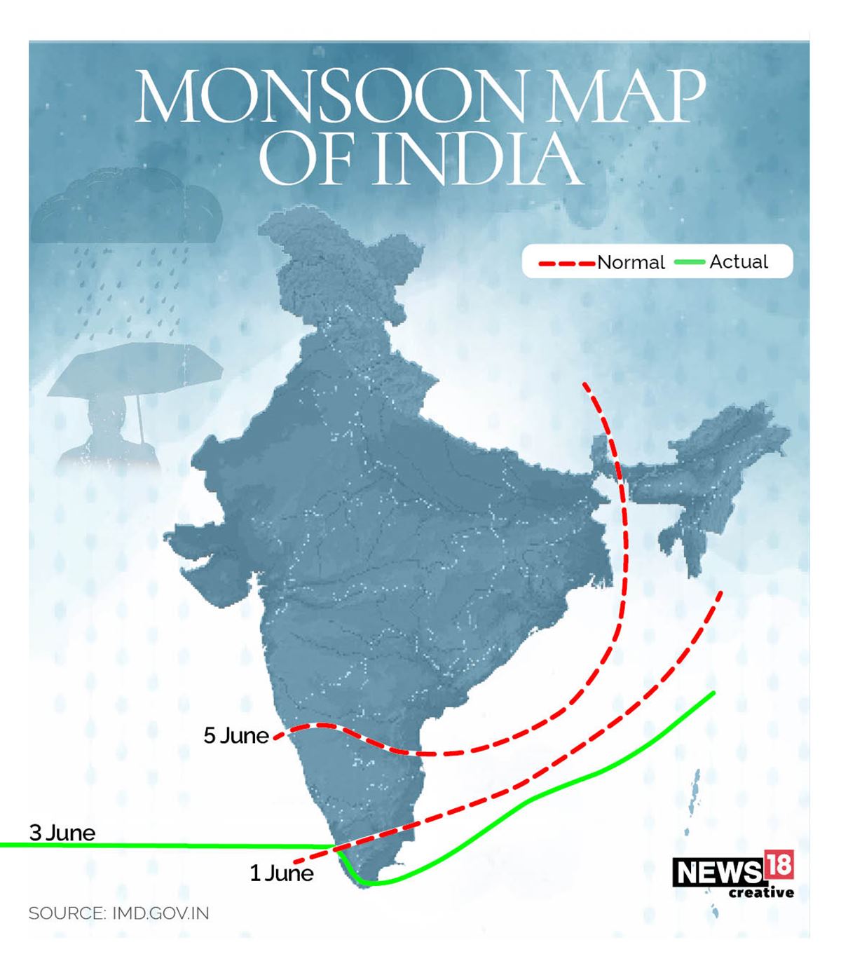 Kerala, TN and Karnataka May Receive Heavy Rainfall as Southwest ...