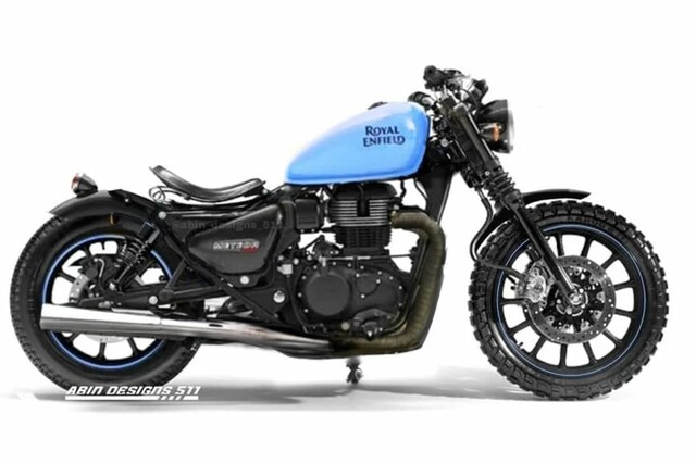 Royal Enfield Meteor 350 Digitally Modified as a Bobber can Compete in ...