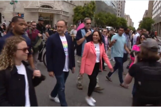 'Protect Our Trans Community': Kamala Harris Walks LGBTQ+ March in ...