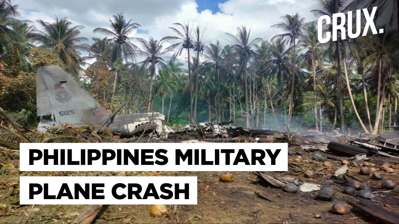 Military Plane C-130 Hercules Carrying 92 People Crashes in Philippines ...