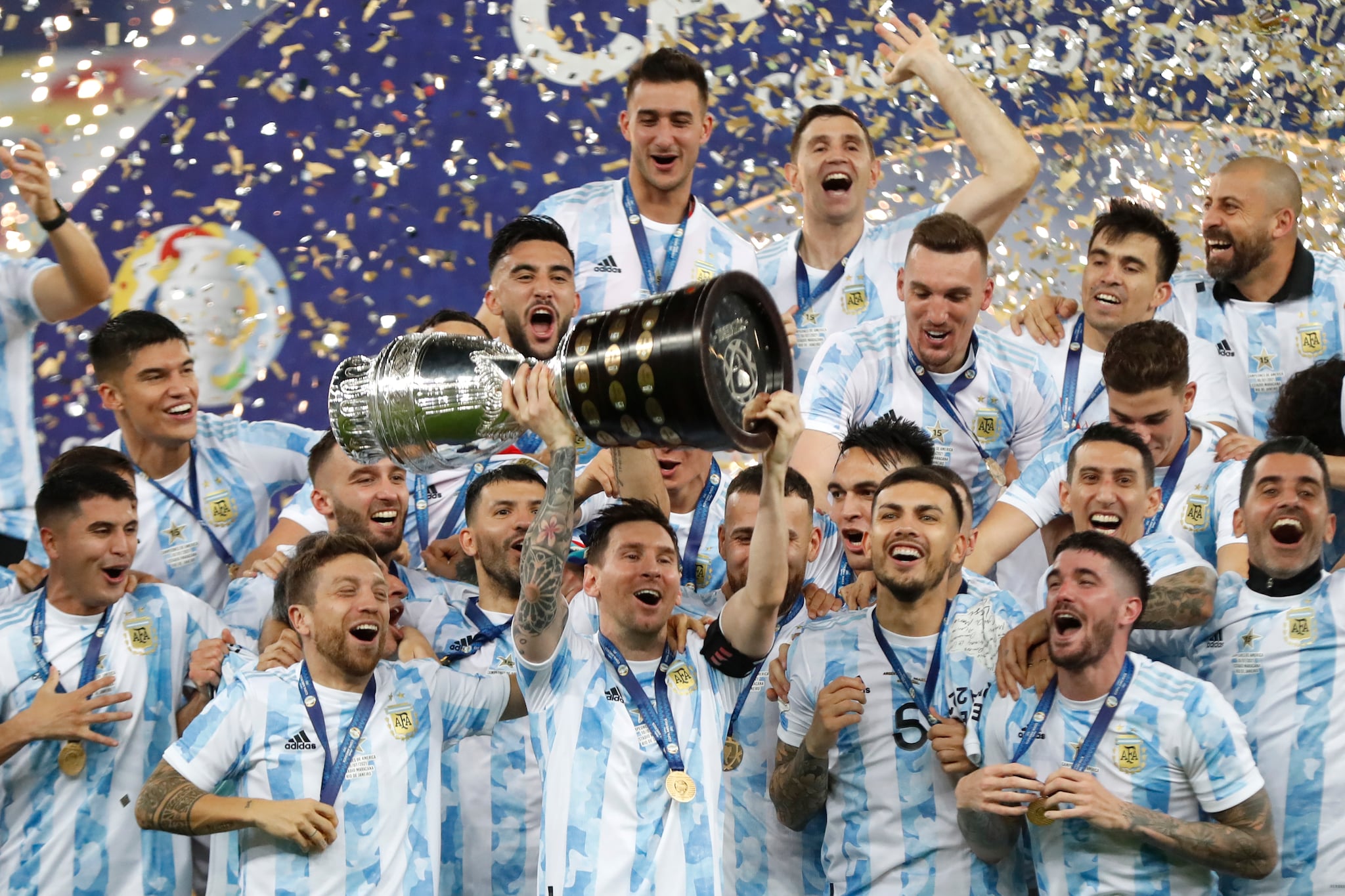 IN PICS: Argentina, Lionel Messi End Title Drought With Copa America ...