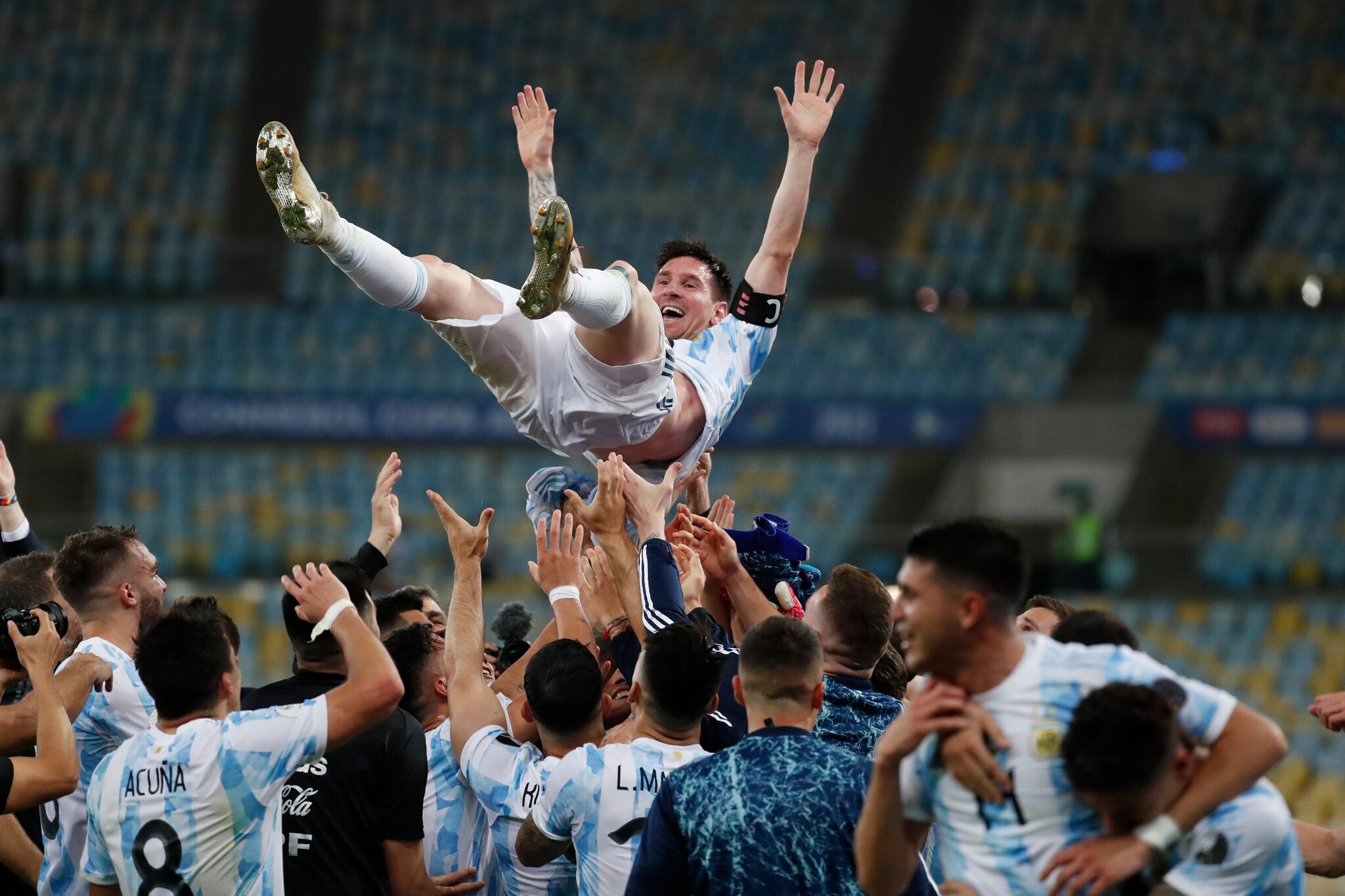 IN PICS: Argentina, Lionel Messi End Title Drought With Copa America ...